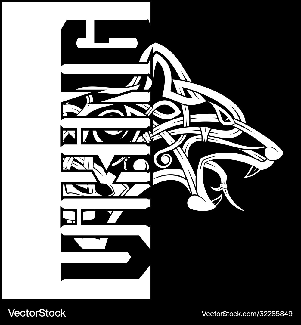 Viking square 0005 Royalty Free Vector Image - VectorStock