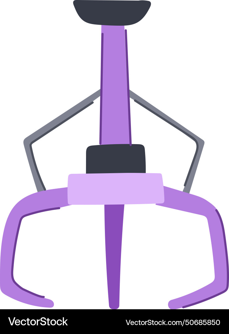 Crane claw machine cartoon Royalty Free Vector Image