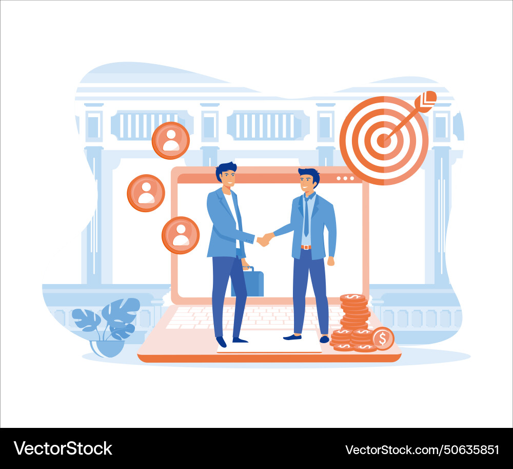 Affiliate marketing cost effective Royalty Free Vector Image