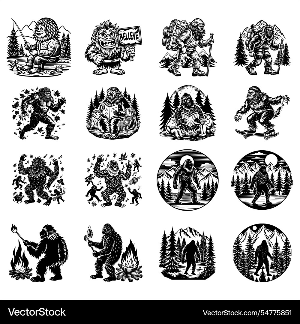 Bigfoot Royalty Free Vector Image - VectorStock