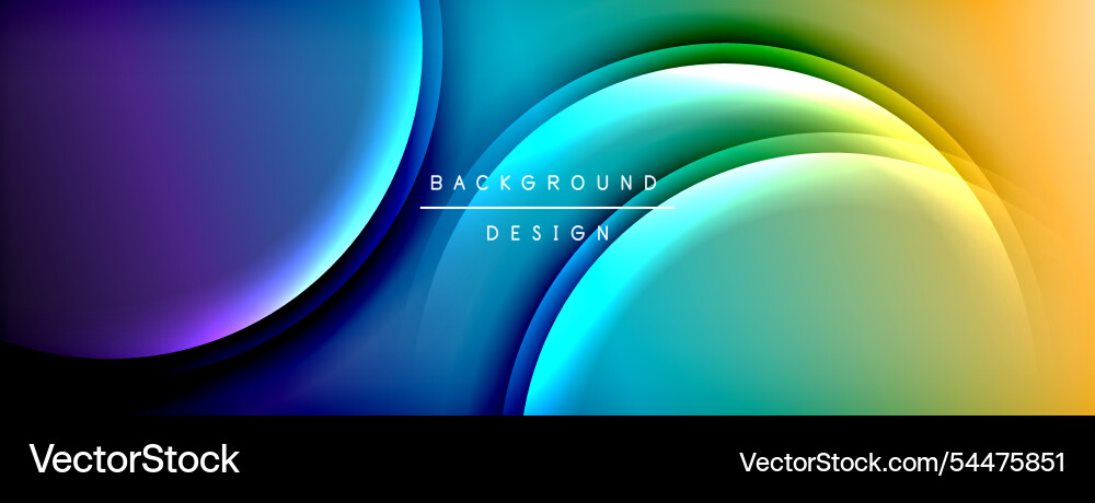 Bright rainbow style color gradient with curve Vector Image