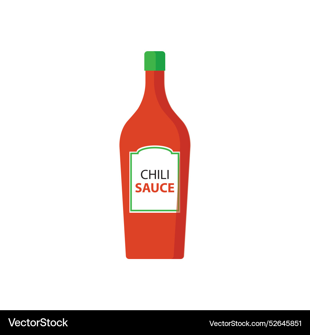 Chilli sauce free space for text Royalty Free Vector Image