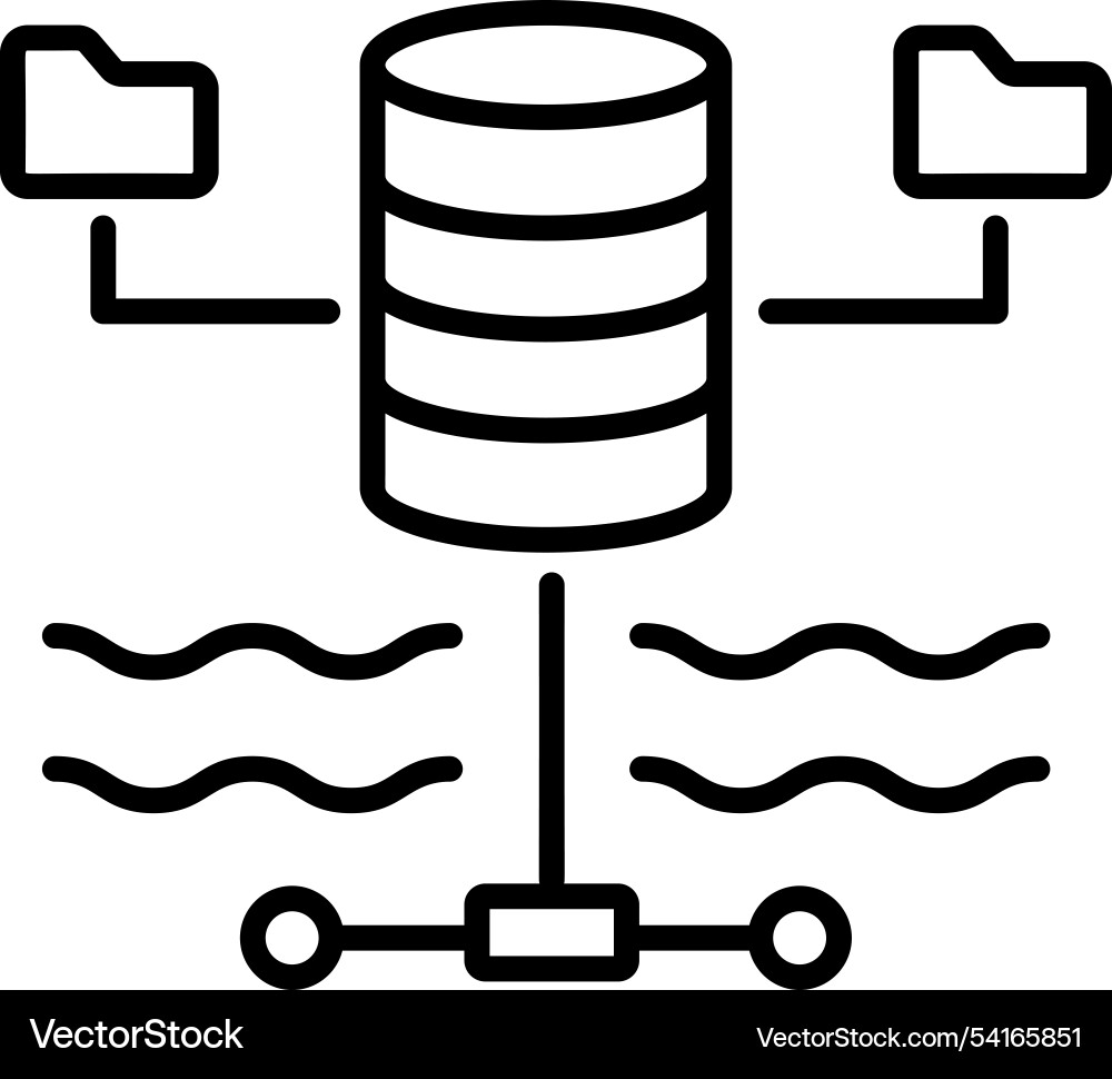 Data lake Royalty Free Vector Image - VectorStock