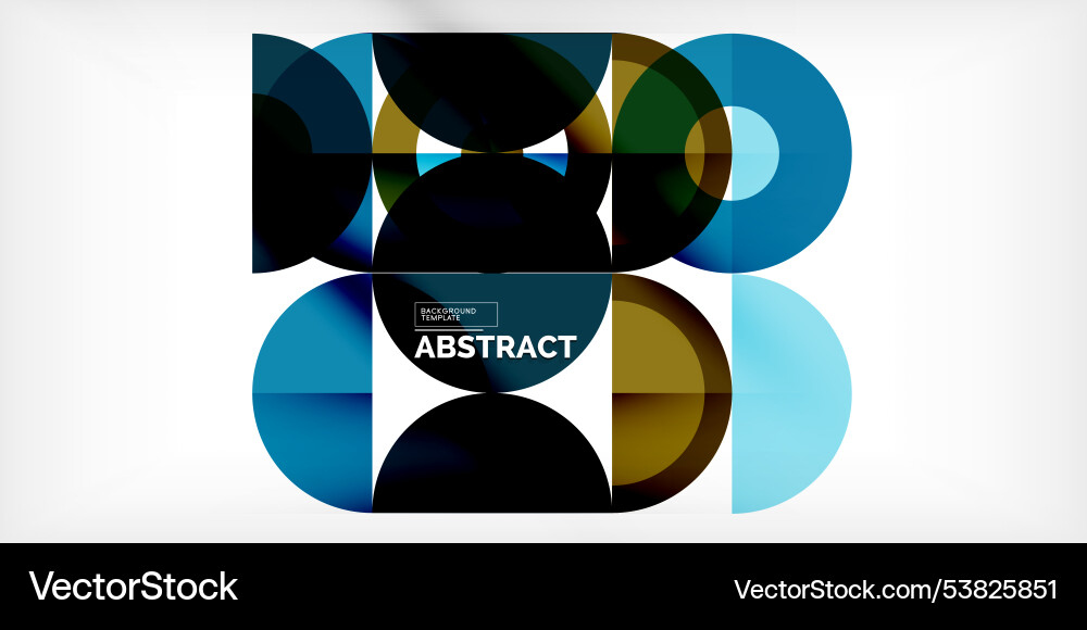 Minimal geometric abstract background circle Vector Image