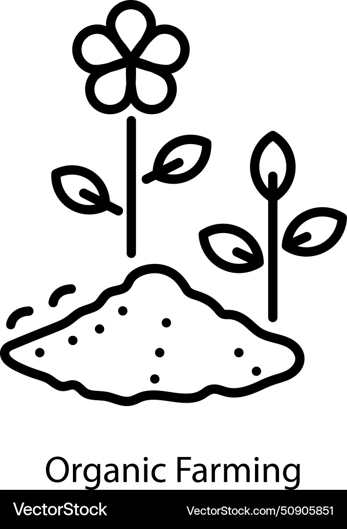 Organic farming Royalty Free Vector Image - VectorStock