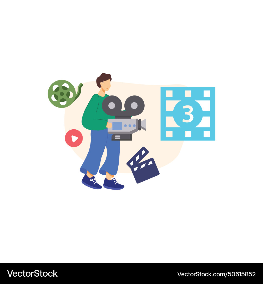 Film countdown Royalty Free Vector Image - VectorStock