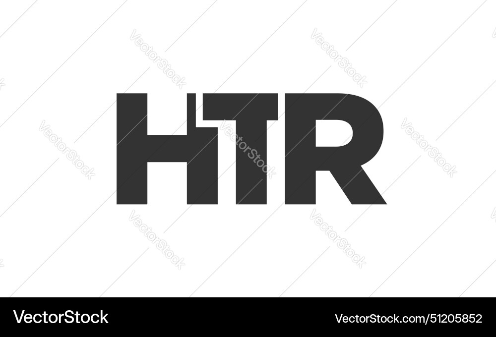 Htr logo design template with strong and modern Vector Image