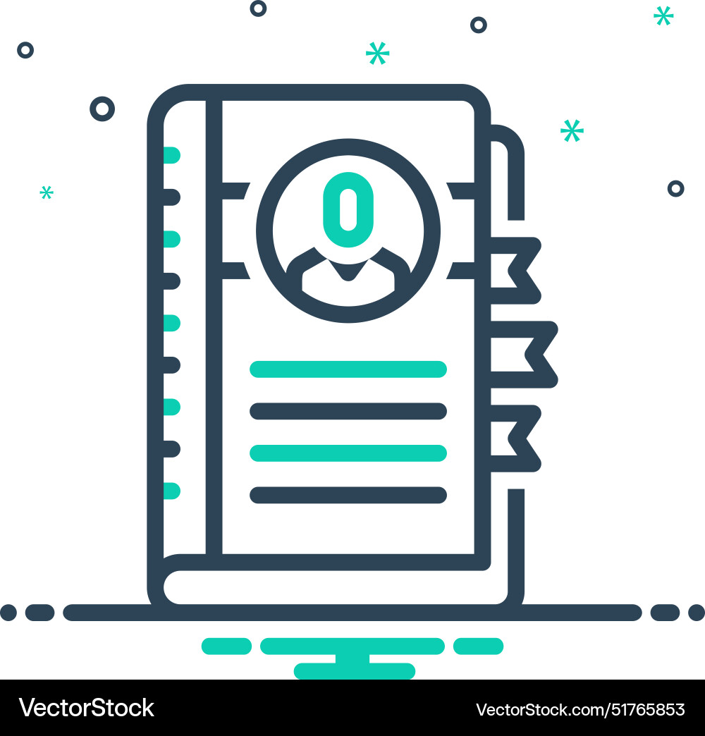 Address book Royalty Free Vector Image - VectorStock