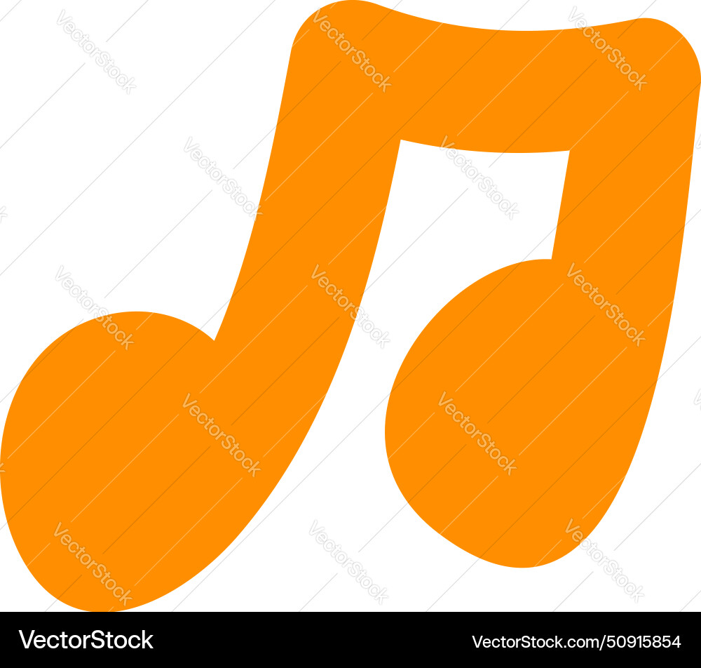 Double musical note of spring melodies icon Vector Image