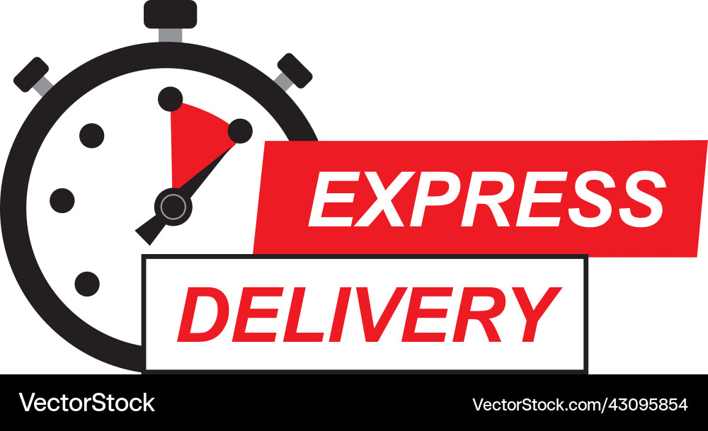 Express delivery icon fast and urgent de Vector Image
