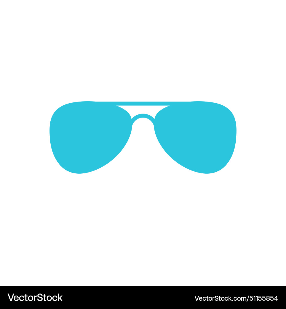 Eyewear sunglasses icon isolated on white Vector Image