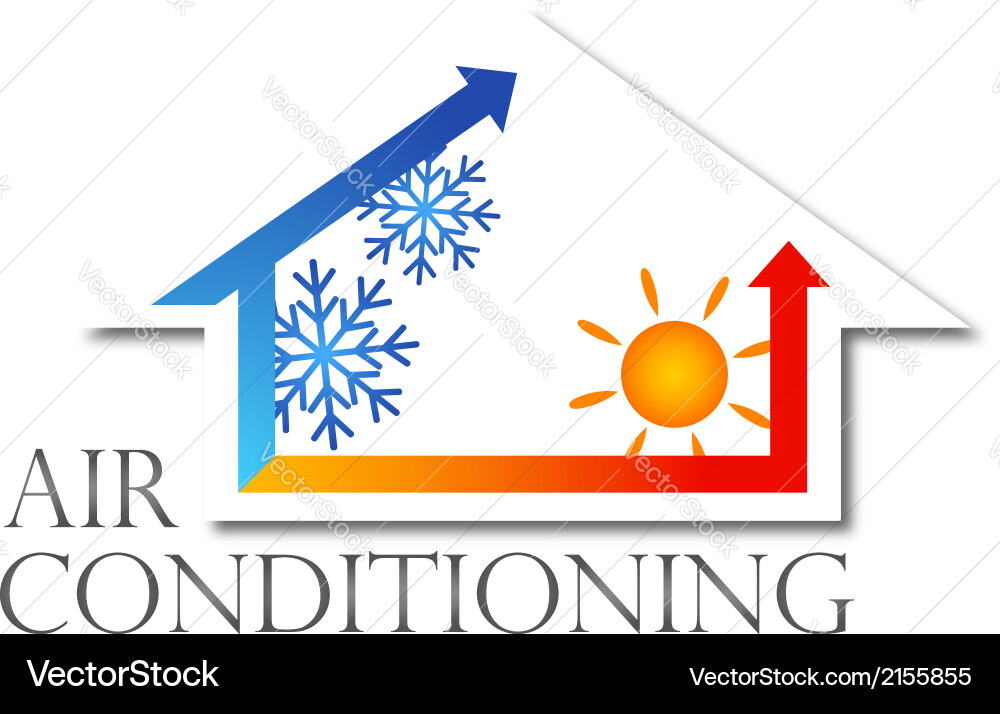 Air conditioner design Royalty Free Vector Image