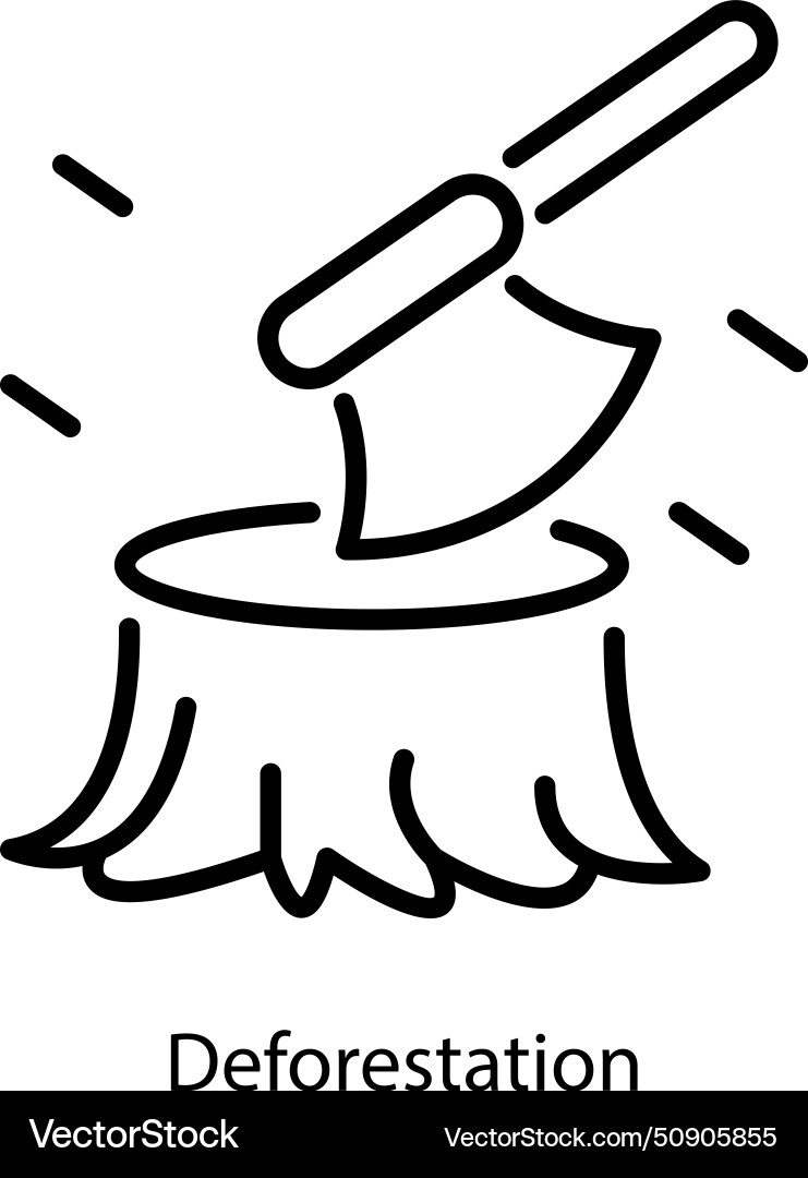 Deforestation Royalty Free Vector Image - VectorStock