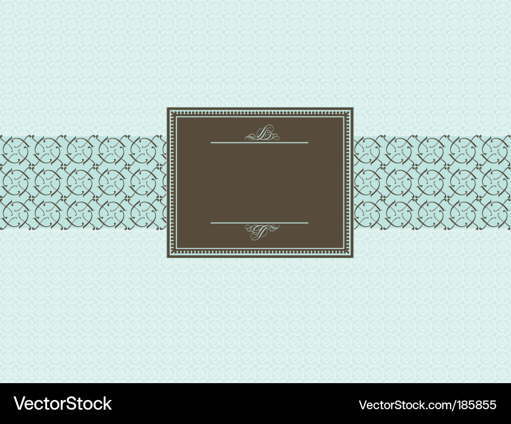 Elegant Brown Frame Pattern Royalty Free Vector Image