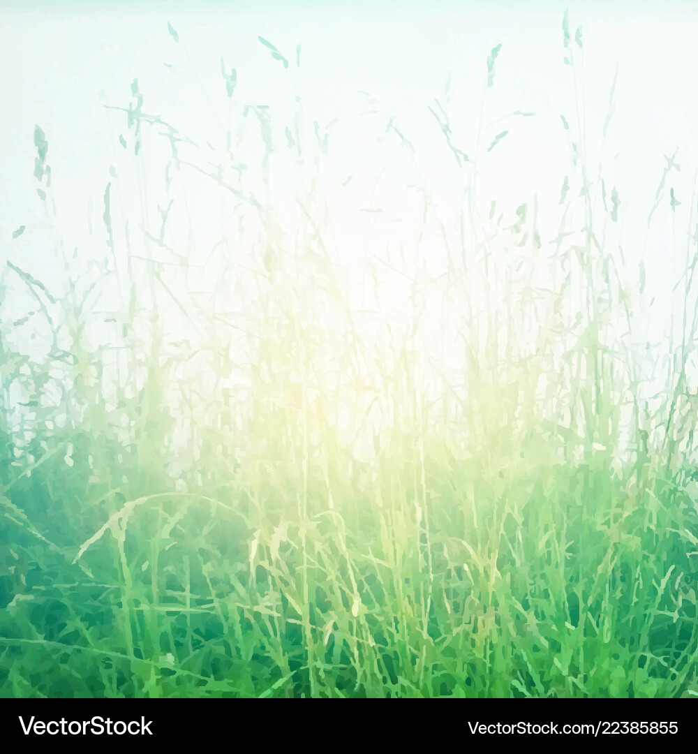 Retro grass poster Royalty Free Vector Image - VectorStock