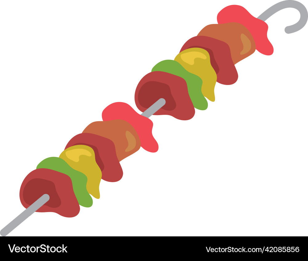 Barbecue kebab food Royalty Free Vector Image - VectorStock