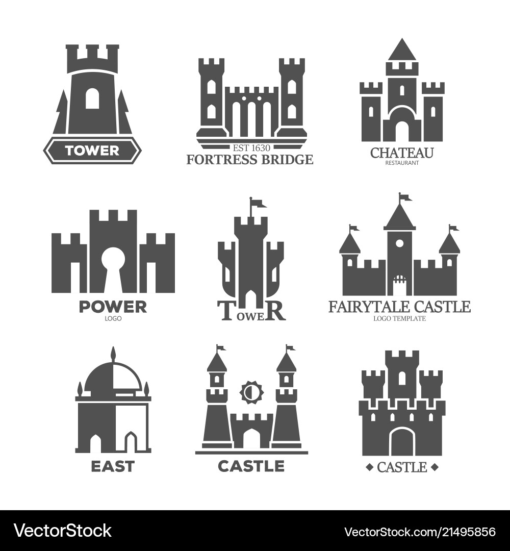 Castle & Fortress Elements Royalty Free Vector Image
