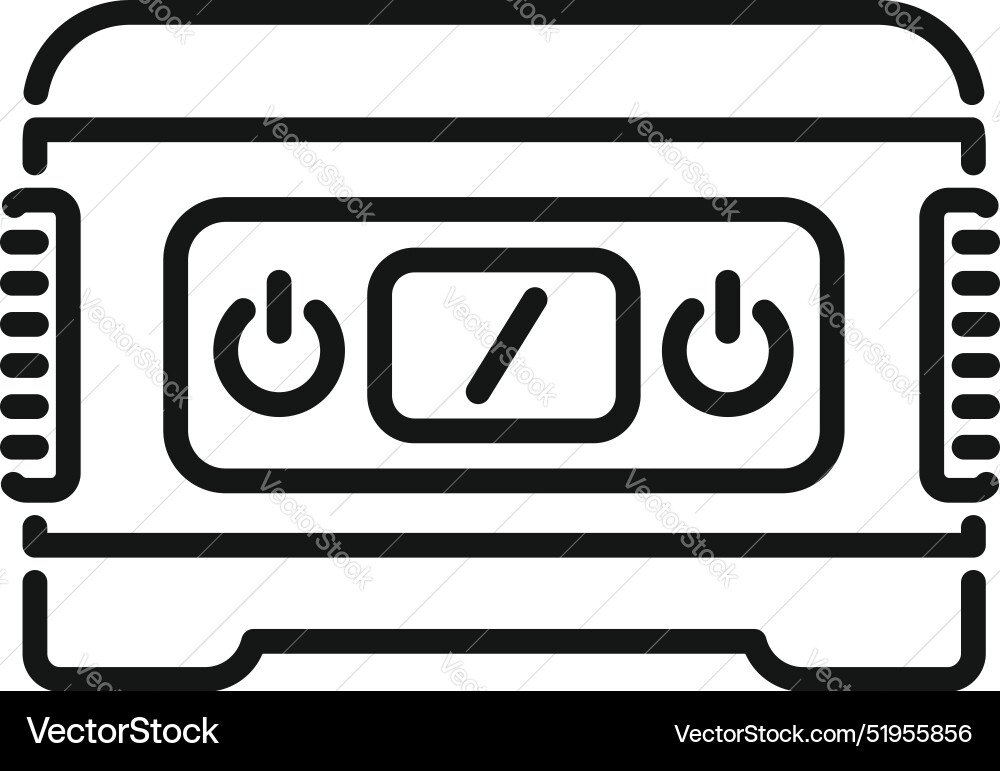 Portable power station providing electricity Vector Image