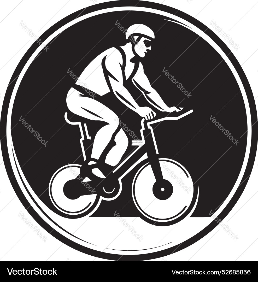 Rapid racer dynamic exercise bike and sleek Vector Image