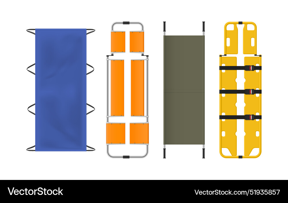 First aid stretcher medical ambulance tool Vector Image