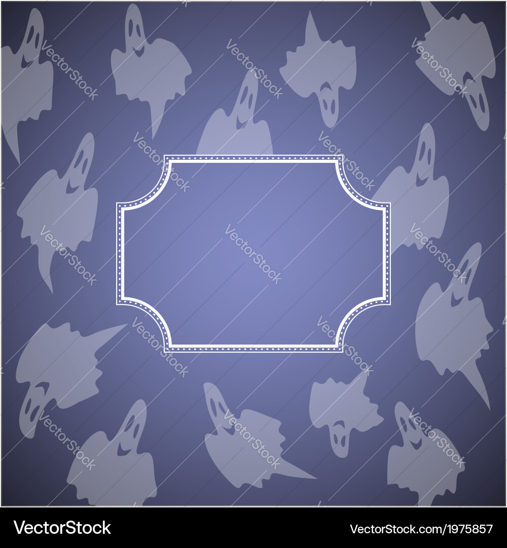 Ghosts frame Royalty Free Vector Image - VectorStock