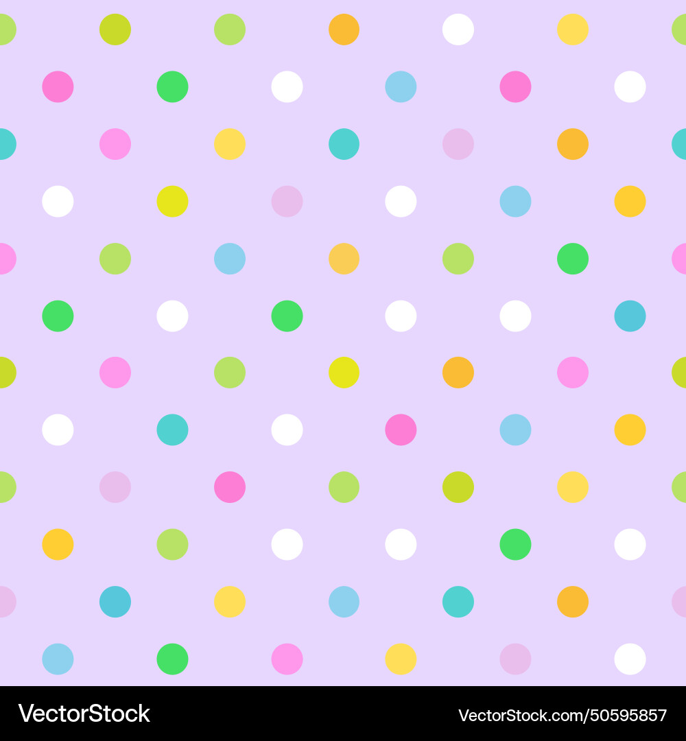 Polka dot pattern seamless texture Royalty Free Vector Image