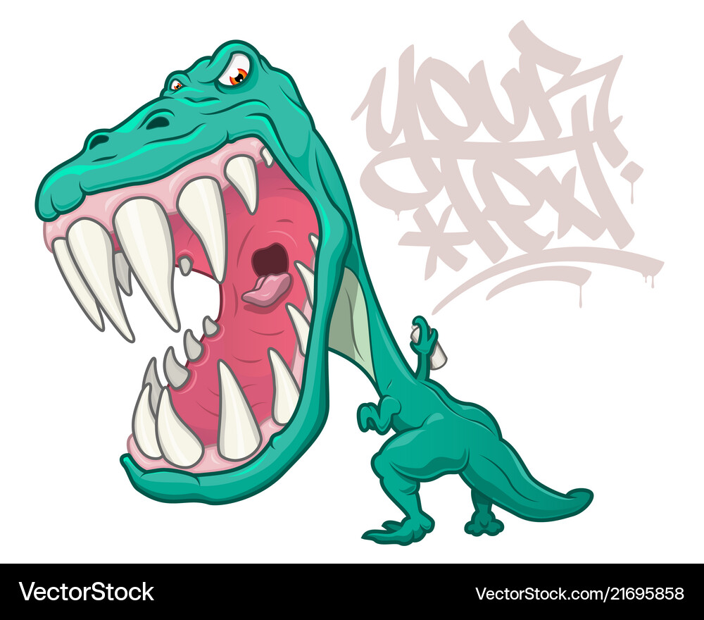 graffiti dinosaur