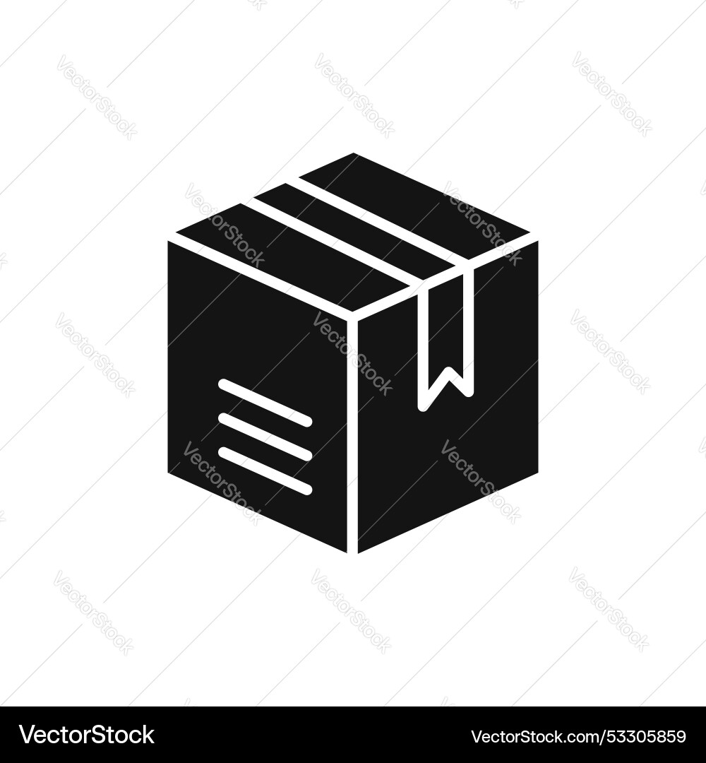 Box Symbol set Paket Symbol Versand Lizenzfreier Vektor
