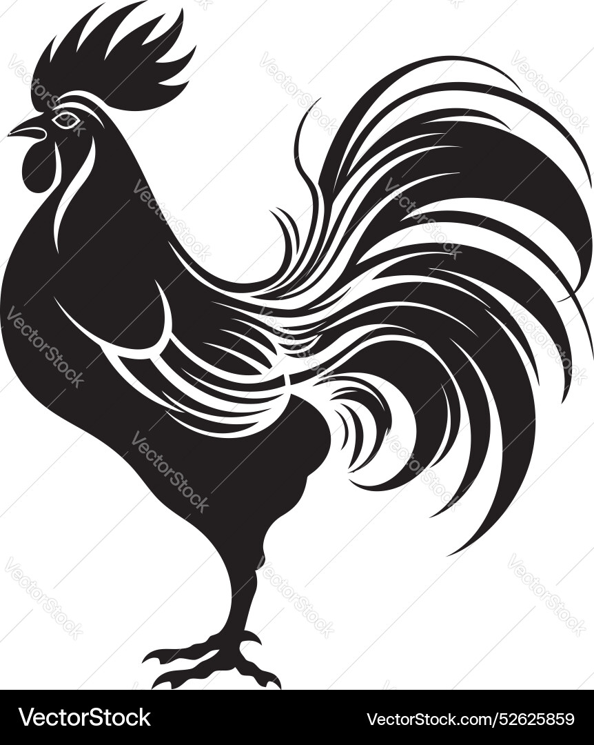 Cluck coalition roster chicken logo design Vector Image