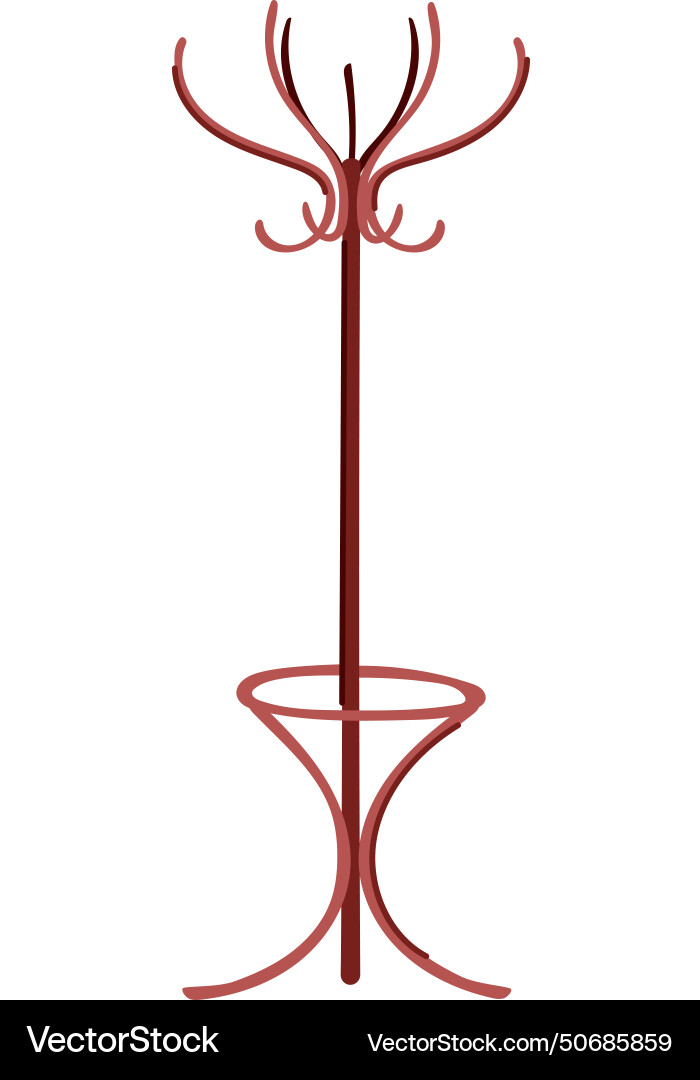 Door coat rack cartoon Royalty Free Vector Image