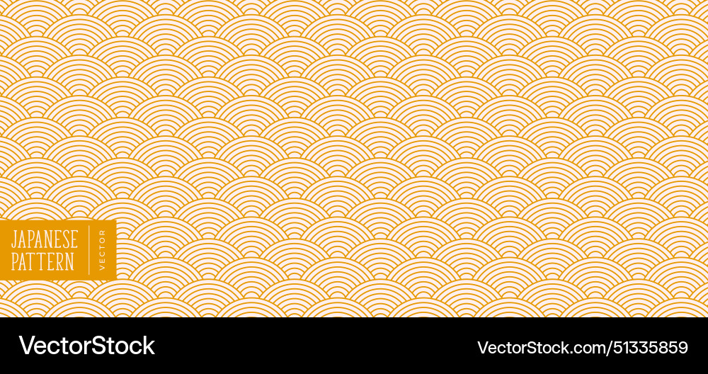 Eastern cultural japanese pattern banner Vector Image