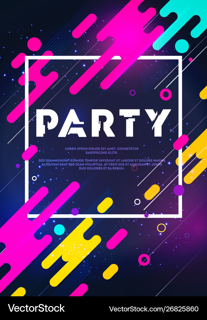 Abstract retro background party poster Royalty Free Vector