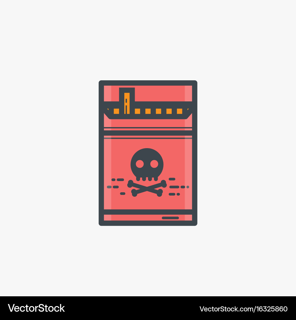 Cigarette pack Royalty Free Vector Image - VectorStock