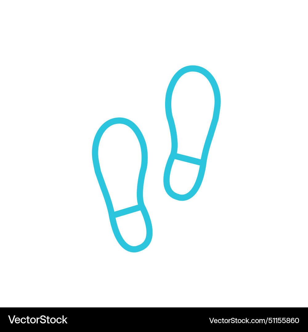 Steps icon isolated on white background from Vector Image