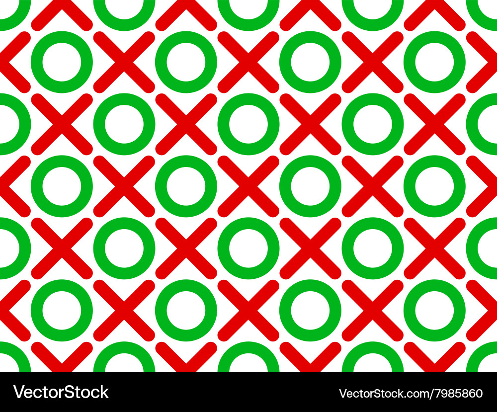 Tic tac toe seamless wallpaper Royalty Free Vector Image