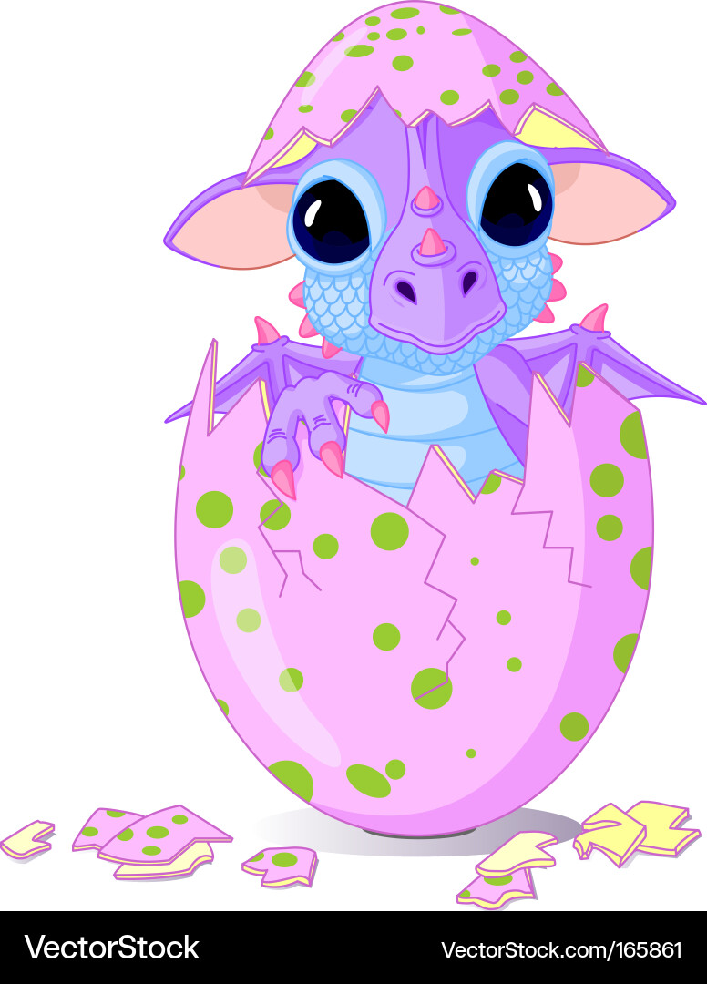 Baby dragon Royalty Free Vector Image - VectorStock