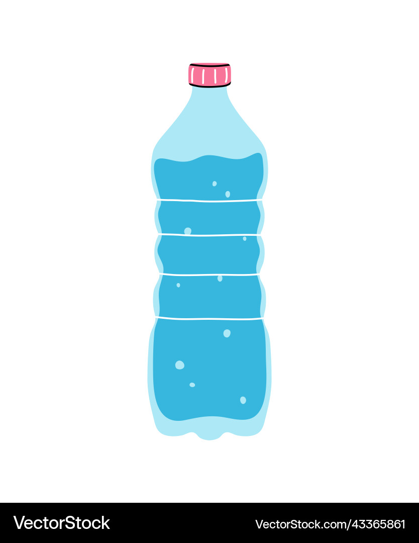 Clean Mineral Water Bottle Clipart Royalty Free Vector Image