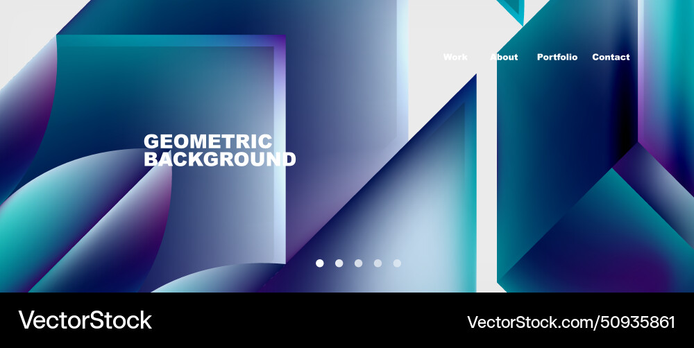 Colorful gradients with abstract geometric shapes Vector Image
