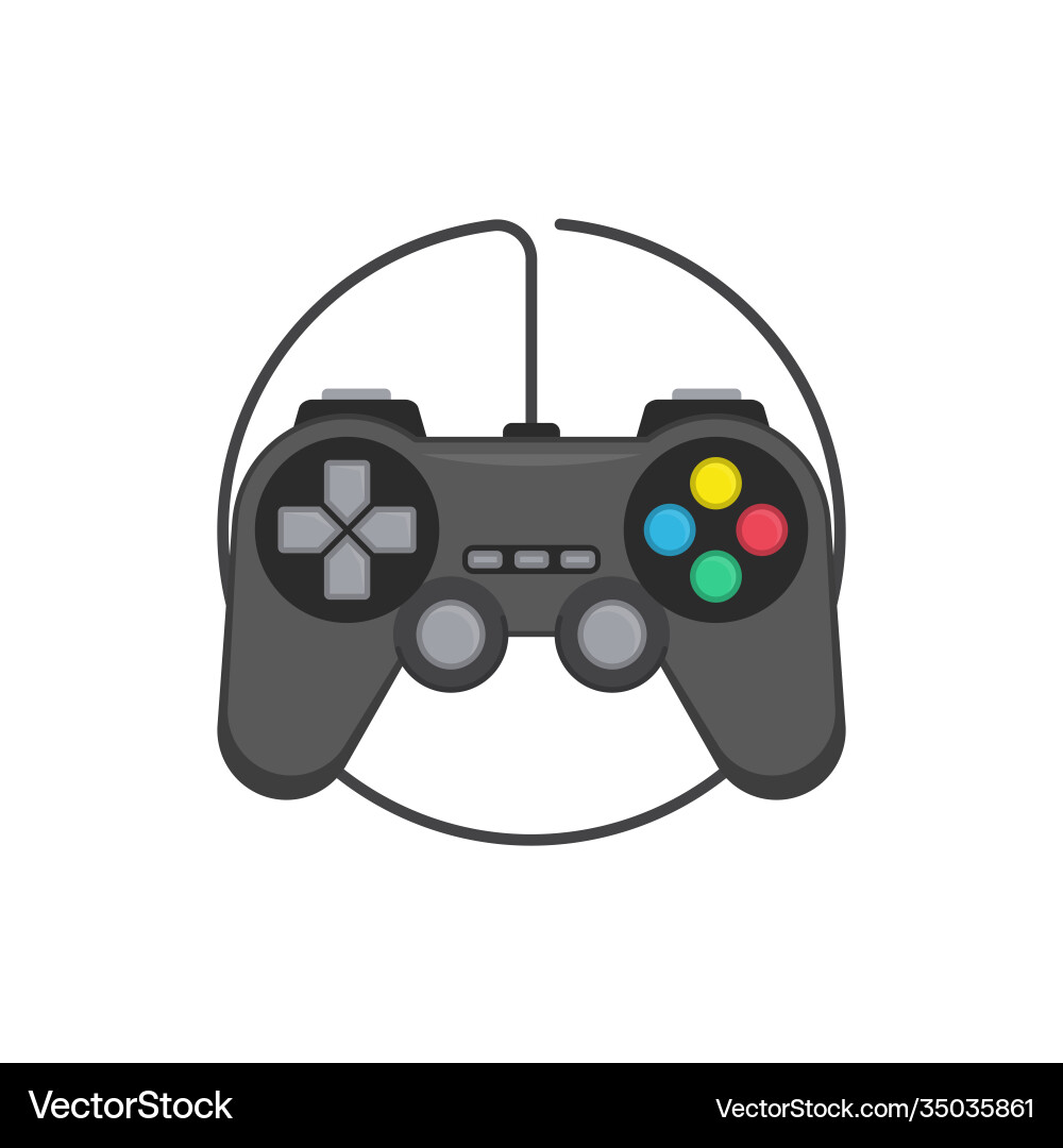 Gaming joystick icon Royalty Free Vector Image