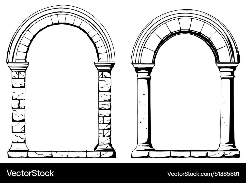 Greek column architecture arch roman pillar Vector Image Greek column architecture arch roman pillar Vector Image