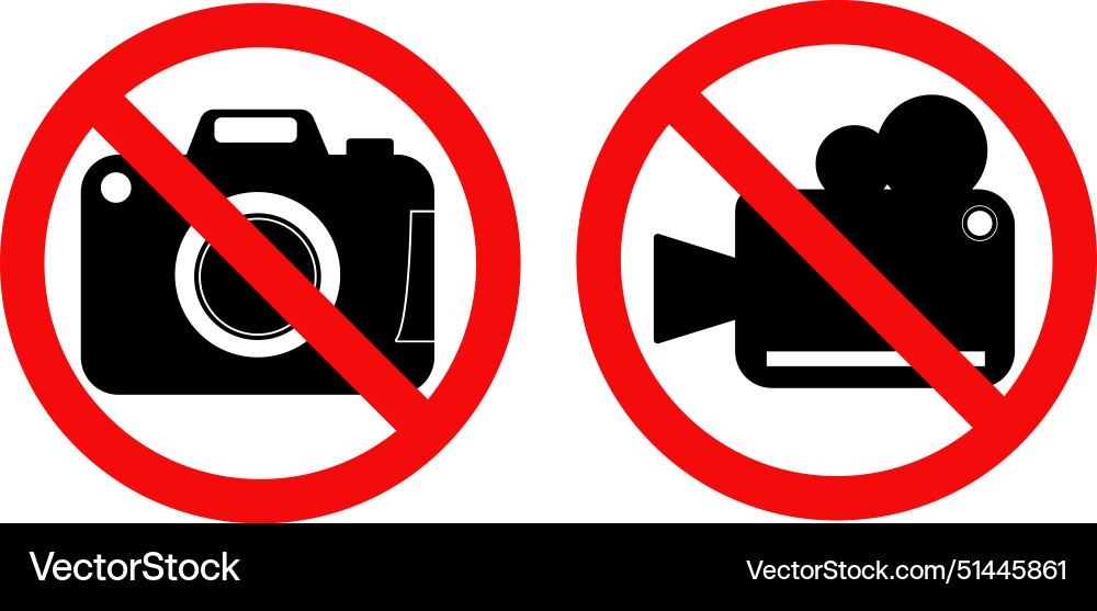 No photography videography mobile camera Vector Image