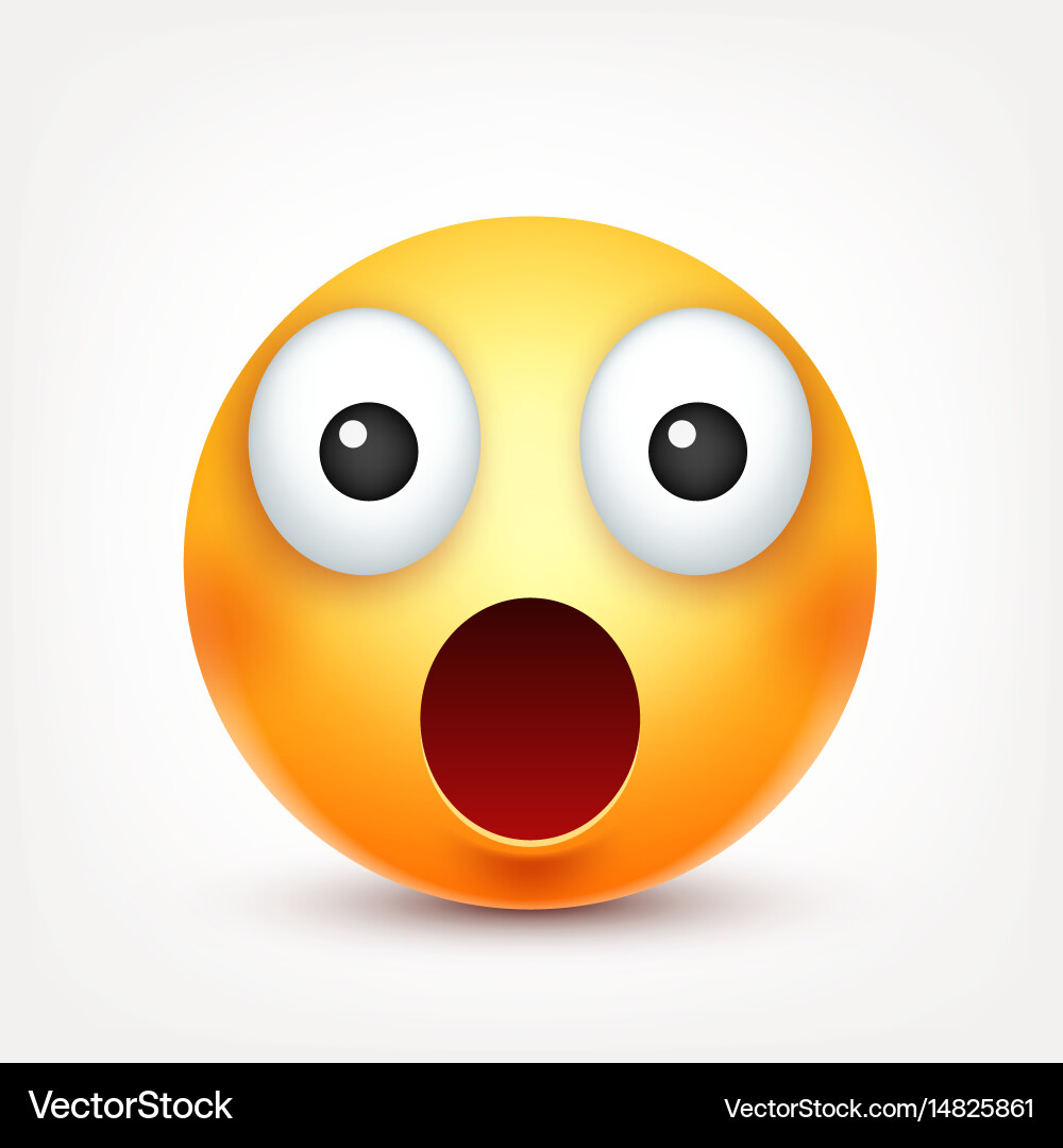 Smileywondering emoticon yellow face Royalty Free Vector