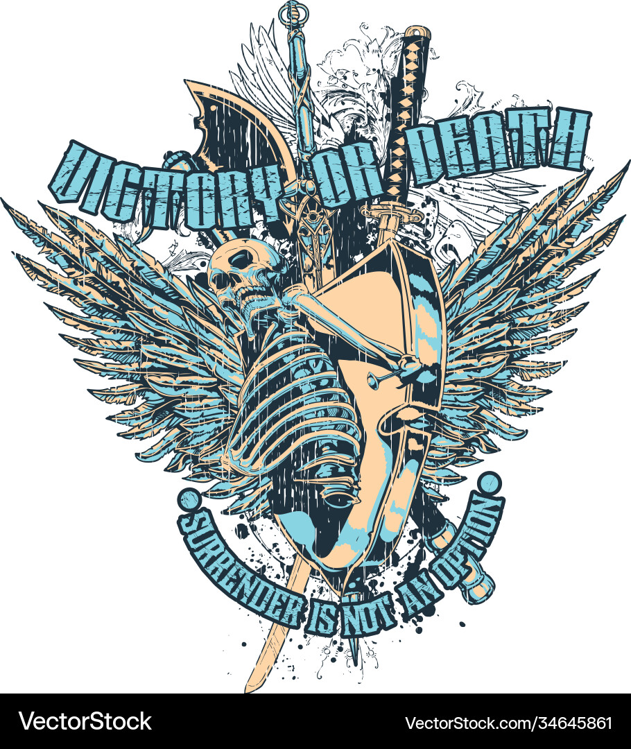 Victory death Royalty Free Vector Image - VectorStock