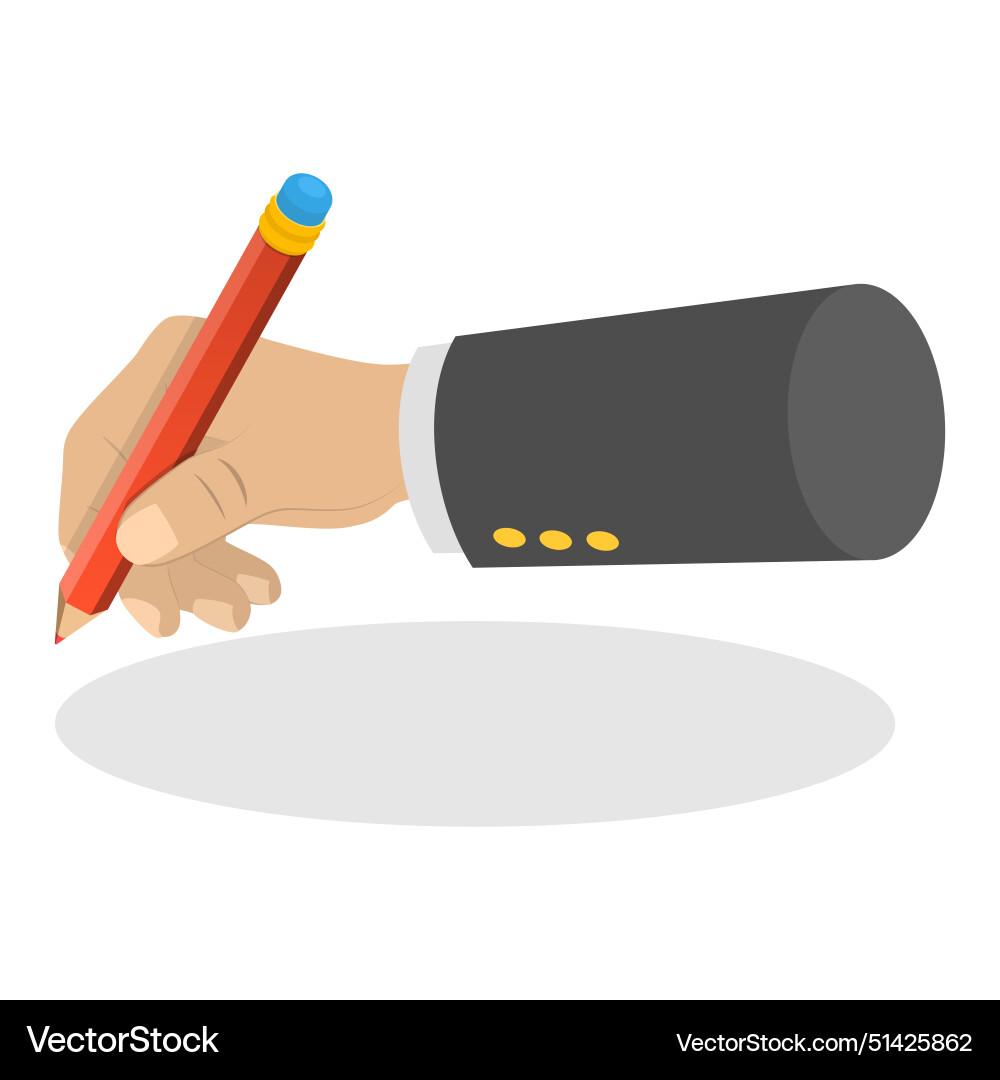 3d isometric flat of hand gesture set Royalty Free Vector