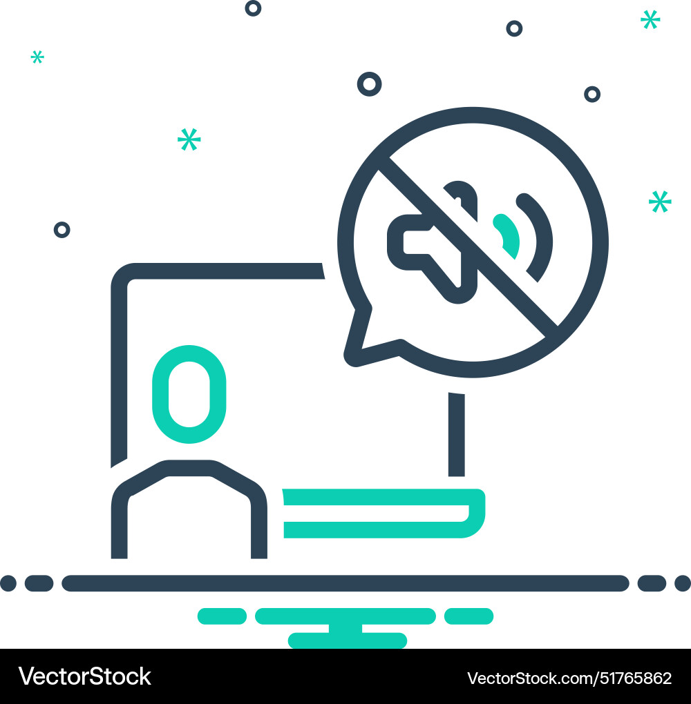 Avoid distraction Royalty Free Vector Image - VectorStock
