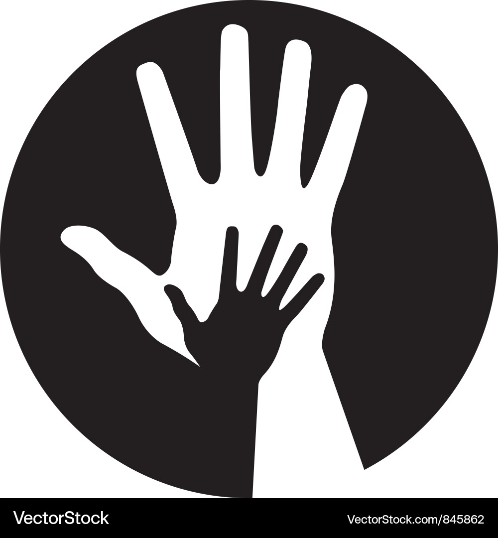 Caring hands icon Royalty Free Vector Image - VectorStock