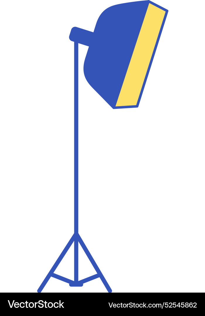 Scene lamp icon stage light floor spotlight Vector Image