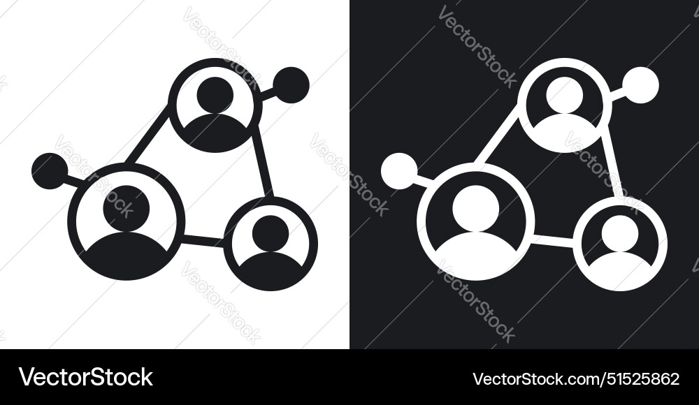 Social network icon Royalty Free Vector Image - VectorStock