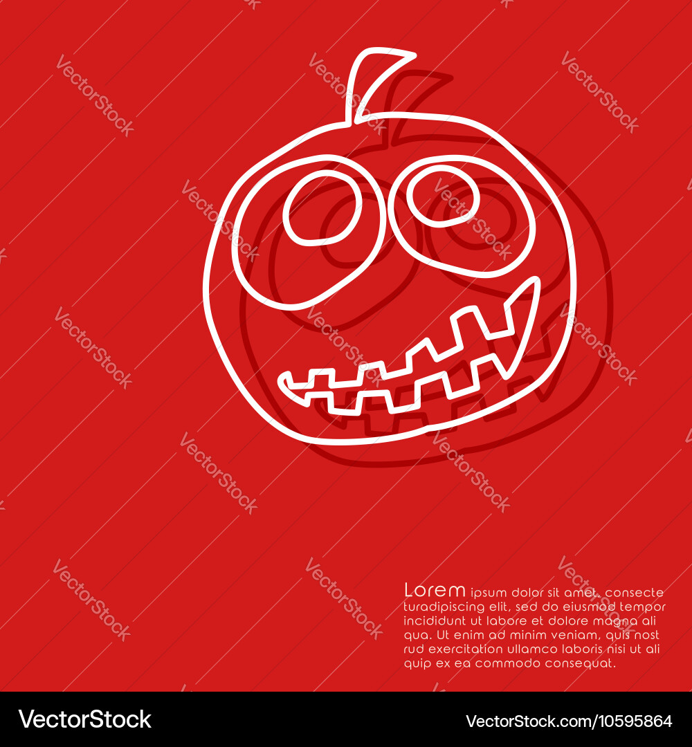 Halloween red background Royalty Free Vector Image
