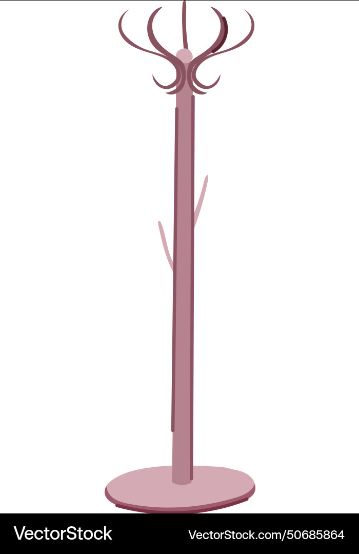 Storage coat rack cartoon Royalty Free Vector Image